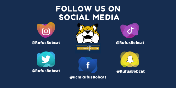 Rufus Bobcat & Students First Center Social Media | Students First Center